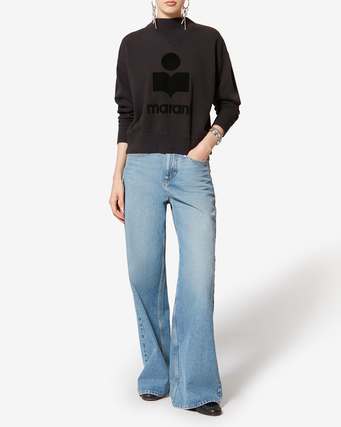 Moby Sweatshirt Woman black | ISABEL MARANT Official online store