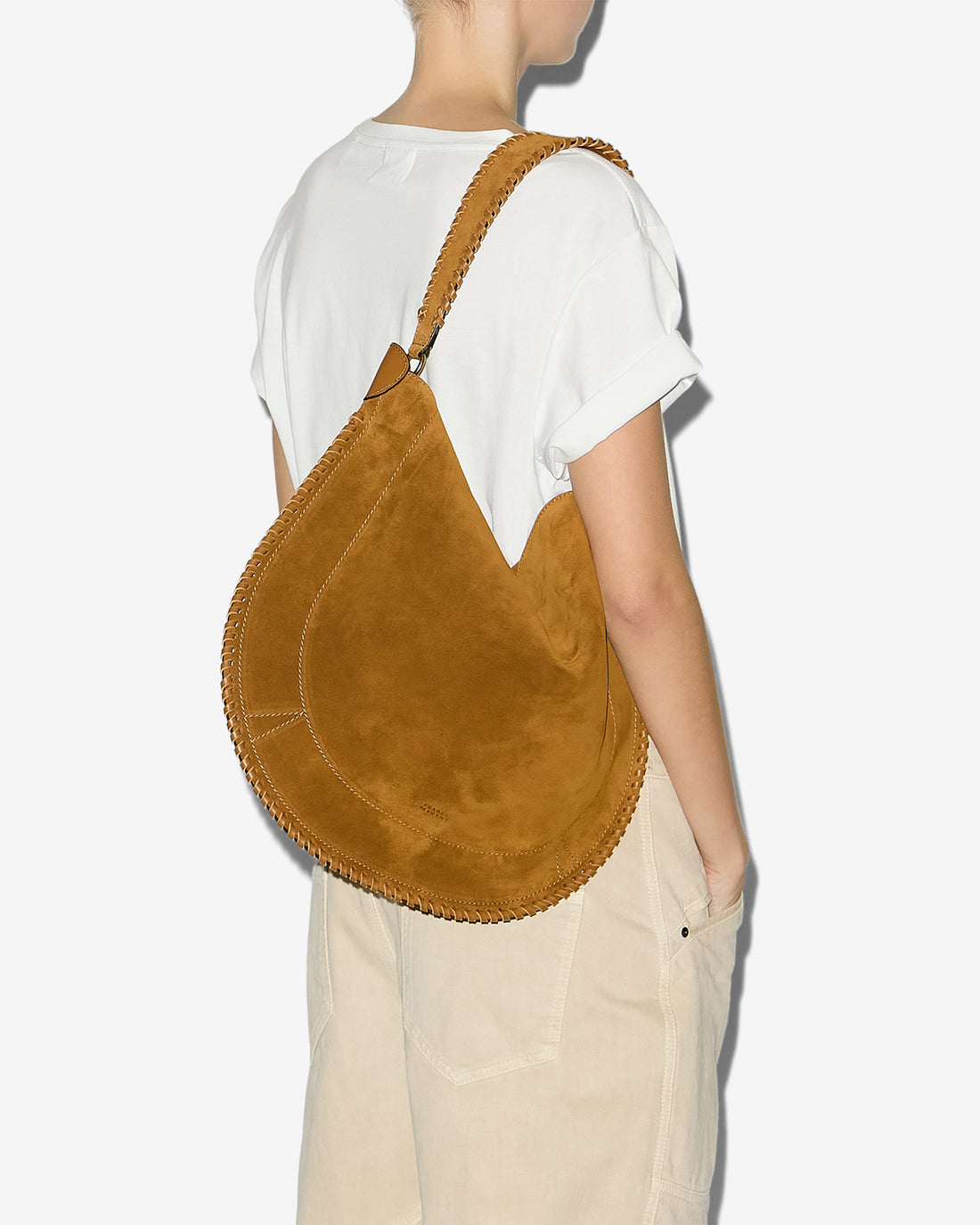 Oskan Hobo Soft bag Woman cognac | ISABEL MARANT Official online store