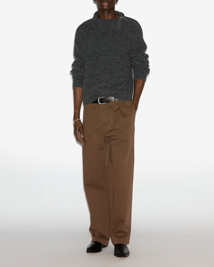 KOSTIN PANTS Man mocha | ISABEL MARANT Official online store